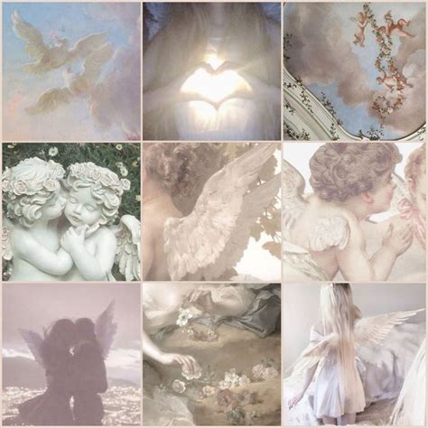 જ⁀ Angelcore Moodboard Angel Aesthetic Angelic Aesthetic Angel Theme