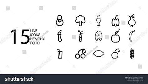 Icons Style Line Art Simple Black Stock Vector Royalty Free Shutterstock