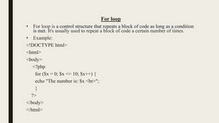 Introduction To Php Contains Basic Pptx