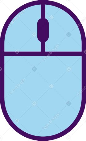 Computer Mouse Illustration In PNG SVG