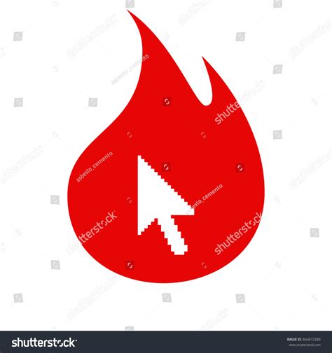 Vector Arrow Cursor Stock Icon Illustration Stock Vector Royalty Free