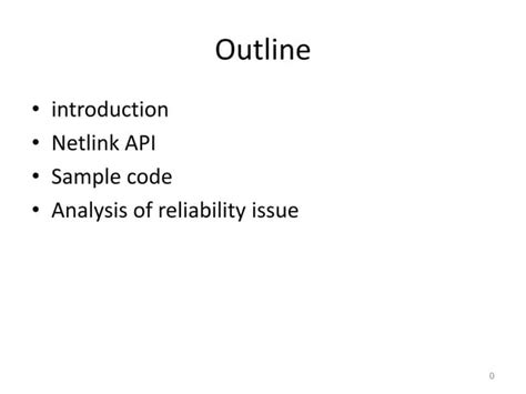 introduction to netlink in linux kernel english pptx