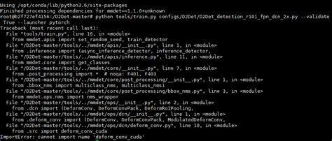 importerror made by deform conv cuda · issue 39 · jialecao001 d2det · github