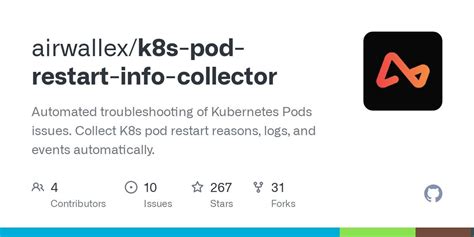 Github Airwallexk8s Pod Restart Info Collector Automated Troubleshooting Of Kubernetes Pods