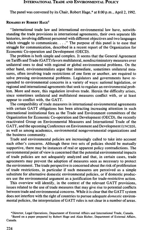 Remarks By Robert Hage Proceedings Of The Asil Annual Meeting Cambridge Core