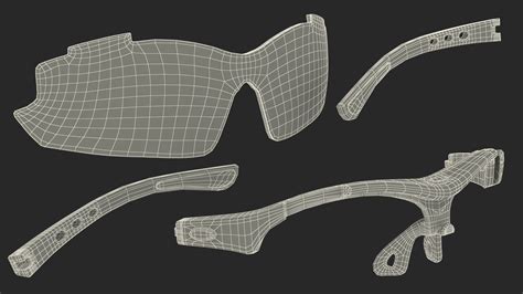 Blue Sport Glasses 3d Model 29 Max 3ds Blend C4d Fbx Ma Lxo