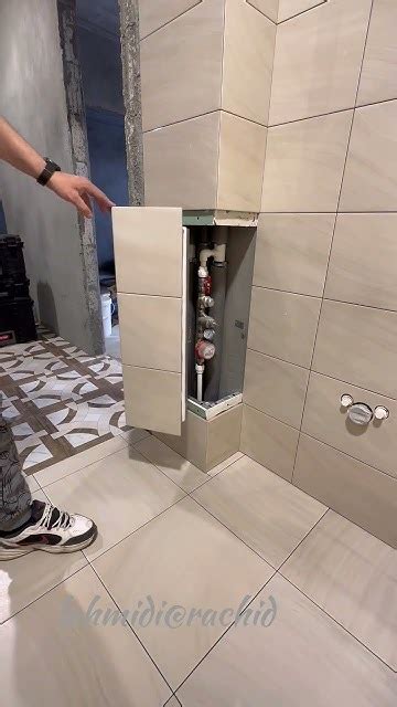 طريقة إخفاء انابيب توزيع المياه في الحمامافكاروابتكارdecoration