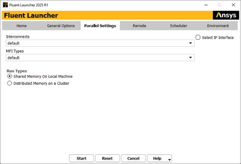 432 Starting Parallel Ansys Fluent Using Fluent Launcher