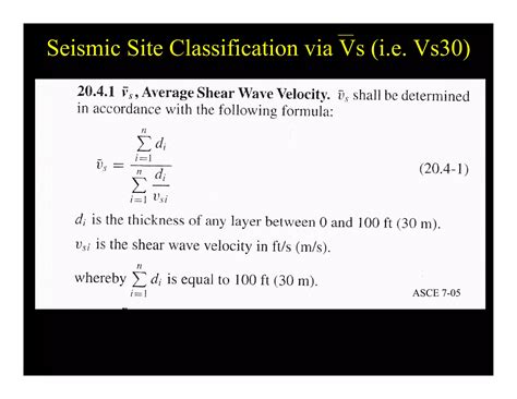 Vs30 Measurements For Seismic Site Classification Pdf Civil
