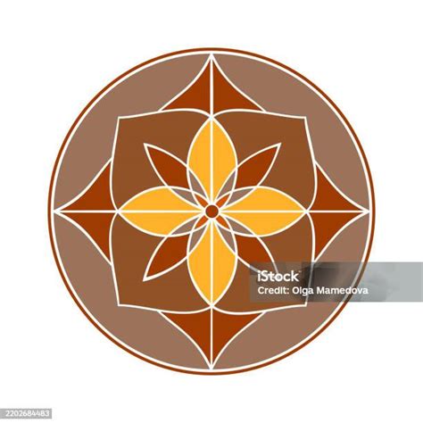 기하학적 패턴 둥근 장신구 꽃 모티브 벡터 일러스트 레이 션 타일 템플릿 만다라 동양 아랍 모티브 0명에 대한 스톡 벡터 아트