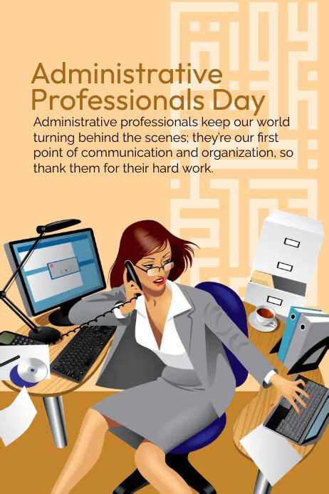Administrative Professionals Day Poster Template Postermywall