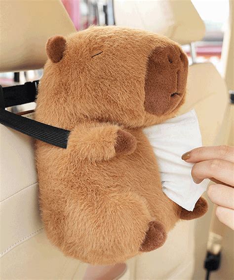 “티슈 뽑아바라~” 카피바라 차량용 휴지케이스 캠핑용 휴지걸이 티슈커버 에이블리