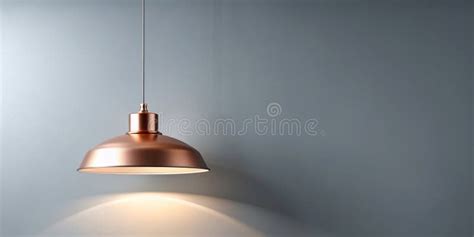 Minimalist Ceiling Hanging Lamp Front Elevation Isolated On Background