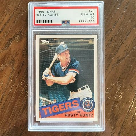 Auction Prices Realized Baseball Cards 1985 Topps Rusty Kuntz
