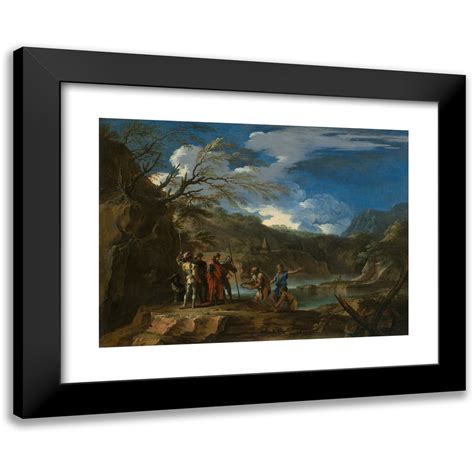 Salvator Rosa 18x14 Black Modern Framed Museum Art Print Titled
