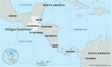 Antigua Guatemala Central America History Volcano Elevation And Map