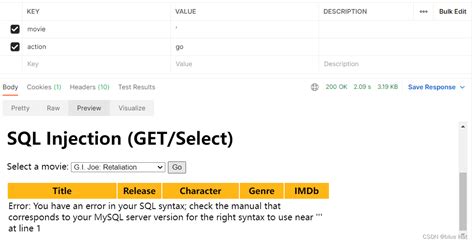 Sql注入之get型（select）getsqlselect Csdn博客