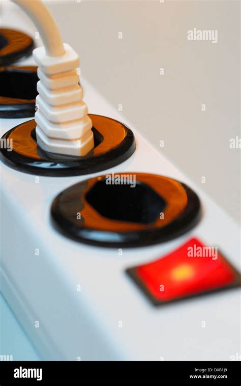 Multiple Socket Strip Stock Photo Alamy