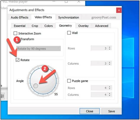 آموزش قدم به قدم چرخش فیلم در Vlc انزل وب