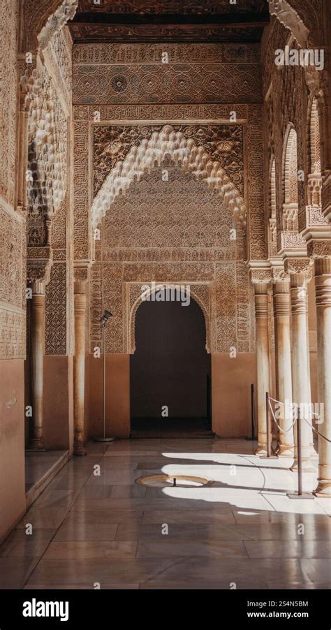 Display Of Intricate Details In Moorish Architecture In The Nasrid