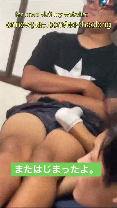 Caught Stroking His Friend S Dick With His Foot Thisvid Com