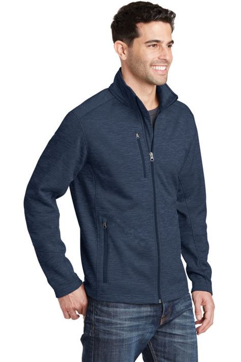 Mens Port Authority Digi Stripe Fleece Jacket F231 Central Uniforms