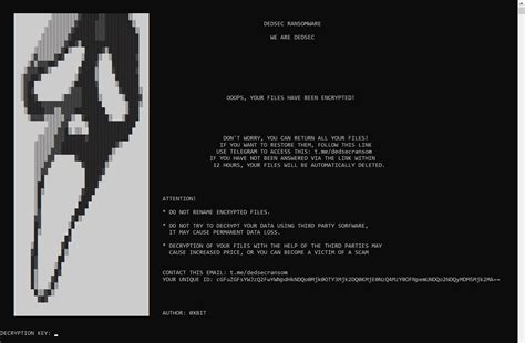 Dedsec Ransomware Watchguard Technologies