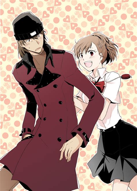 Shiomi Kotone And Aragaki Shinjirou Persona And More Drawn By Sananan Danbooru