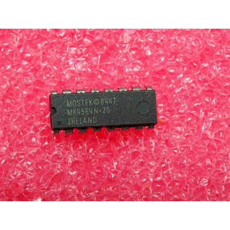 Ci MK 4564 N 20 Ic MK4564N 20 Mostek DIP16 65536 X 1 Bit DRAM PLA005