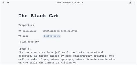 PRO Screenwriting Snippet Write Screenplays In Markdown Fountain Plugin Styling Canvas Index
