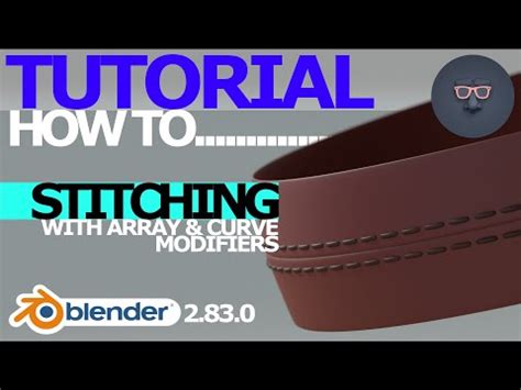 Blender 2 8 Tutorial Simple Stitching With Array And Curve Modifiers Artofit