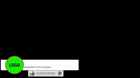 Like Subscribe Notification Button Animation With Green Screen Logo