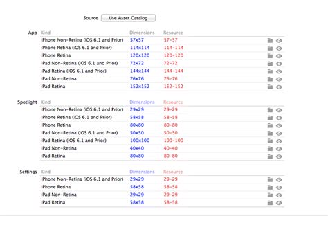 Ios Xcode Target Icon Not Displayed Stack Overflow