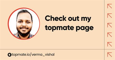 Vishal Verma Book A Call On Topmate