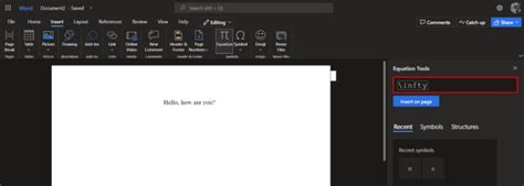 How To Insert Equation In Word TechCult