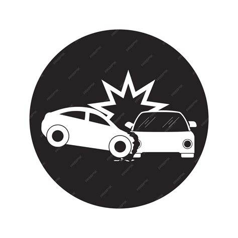 Premium Vector Crashed Cars Icon Premium Vector Crashed Cars Icon