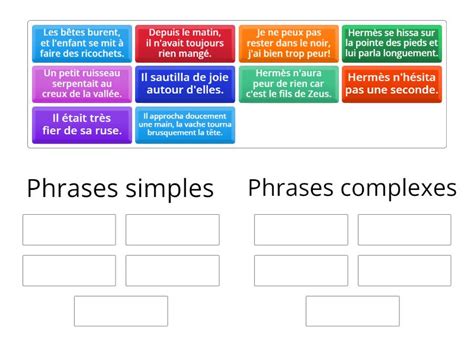 Phrase Simple Ou Phrase Complexe Group Sort