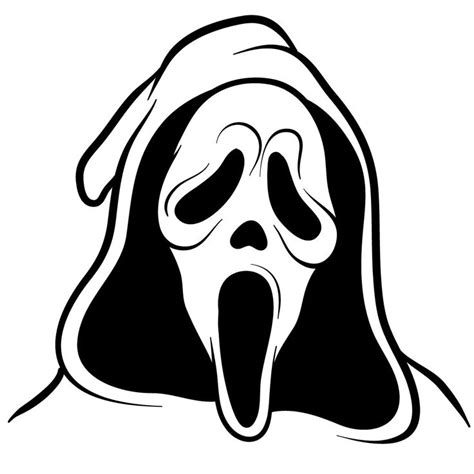 How To Draw Ghostface The Scream Mask Halloween Drawings Ghost
