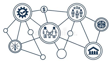 System Configuration Network Diagram With Gear Icons And Settings Tech