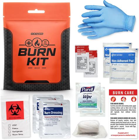 Go2kits Advanced Burn Kit Comprehensive Burn First Aid Kit
