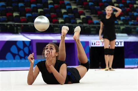 Margarita Mamun And Yana Kudryavtseva Training In Baku C Barny