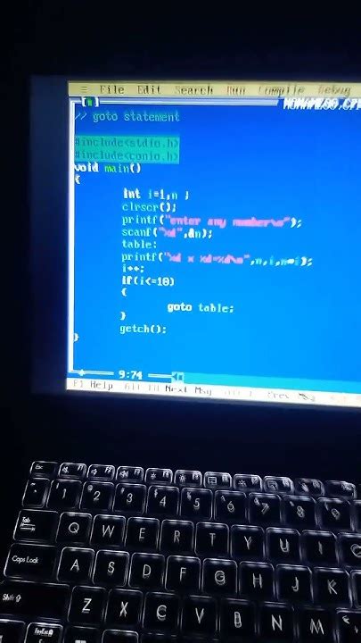 Table Of Any Number Using Goto Statement 🔥 C Howtolearncodingforbeginners Youtube