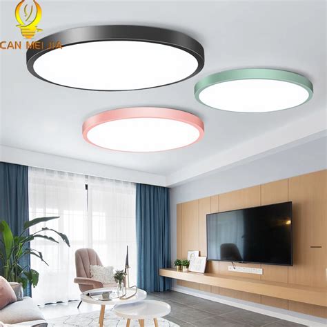 Светодиодный круглый потолочный светильник 220 В светодиодный светильник 15 Вт 20 Вт 30 Вт 50 Вт