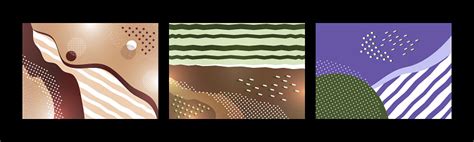 인사말 카드의 컬렉션입니다 기하학적 요소와 줄무늬와 창조적 인 보편적 인 물결 모양의 패턴 배너 포스터 카드 표지 초대장 브로셔를위한 최신 그래픽 템플릿 가리기에 대한 스톡