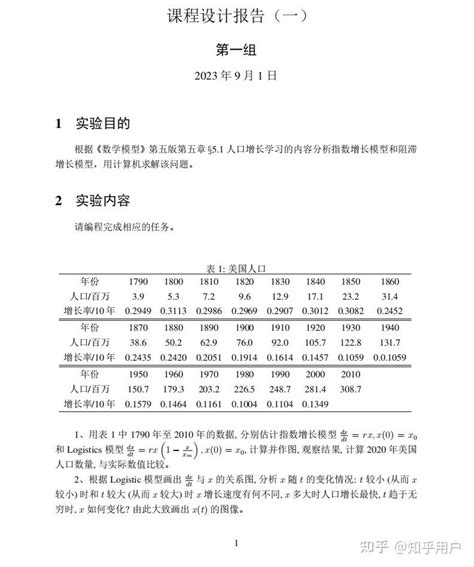 人口增长模型——姜启源第五版《数学模型》 知乎