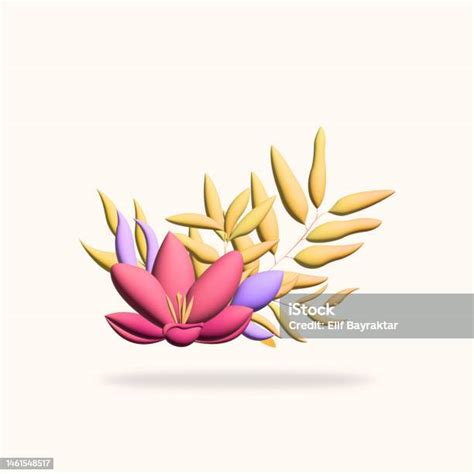 열대 꽃다발 3d 렌더링 현실적인 아름다운 꽃과 이국적인 잎 구성 꽃집 및 장식 정글 배열 여름 꽃 디자인 0명에 대한 스톡 사진 및 기타 이미지 Istock