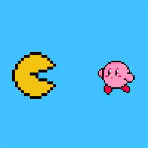 Pixilart Pac Man Vs Kirby By Kirb77