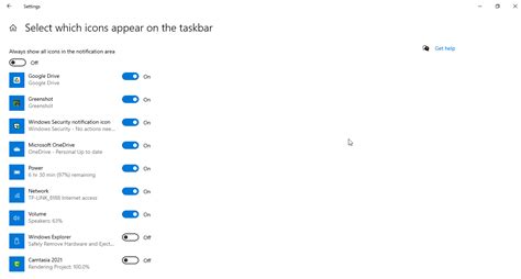 Personalize Taskbar Show Or Hide Notification Area Icons Windows 10 Or 11 Amadaun