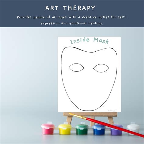 Art Therapy Outsideinside Mask Exercise Ages 7 Mental Health Self