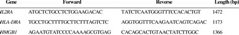 Sequence And Amplicon Size Of Primers Download Scientific Diagram